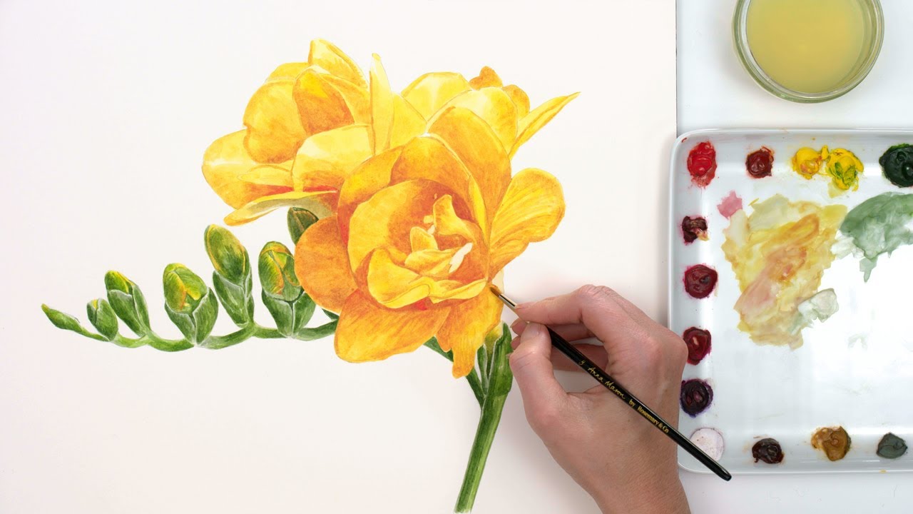 How to mix yellows so they keep their glow - Nature Studio